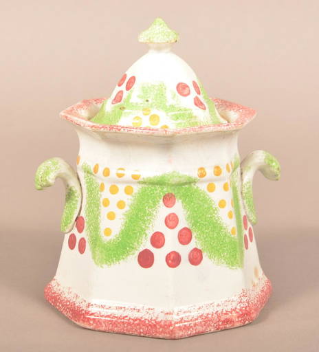 Rare Christmas Balls Spatterware Sugar Bowl. (#0062) on Jun 18, 2022 ...