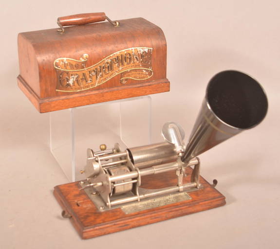 Columbia Graphophone Cylinder Record Player.