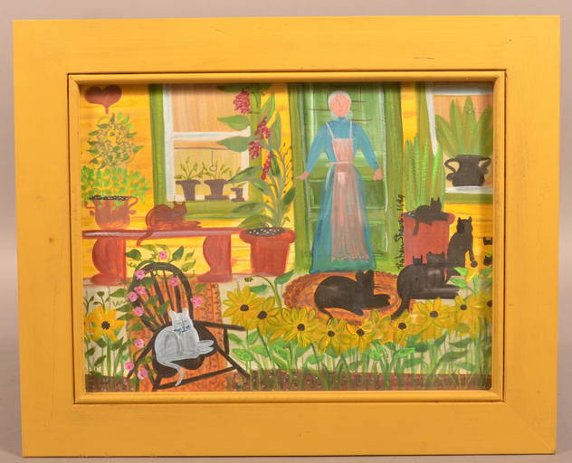 Barbara Strawser 1994 Porch Scene Watercolor. (#0152) on Sep 24, 2022 ...