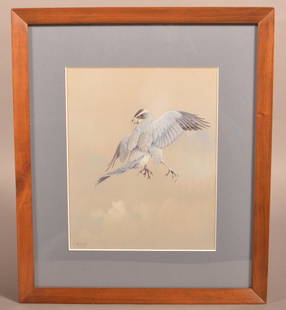 Signed Fred Gibson Watercolor Painting