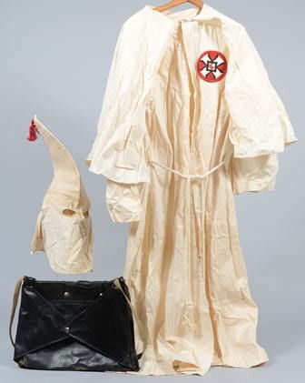 Vintage Ku Klux Klan Uniform With Carrying Case.