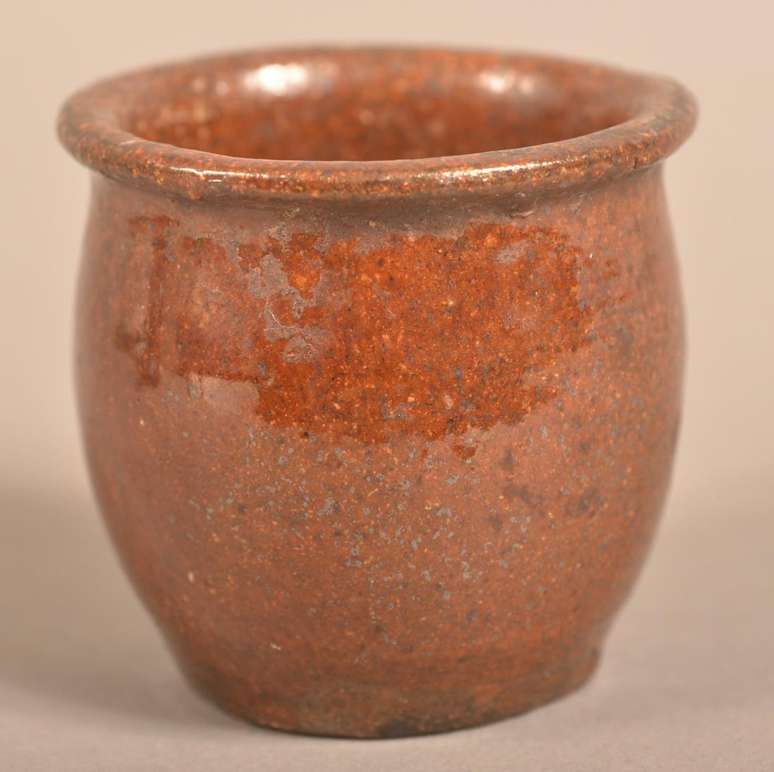 PA 19th Century Glazed Miniature Redware Crock. - Oct 15, 2022 ...