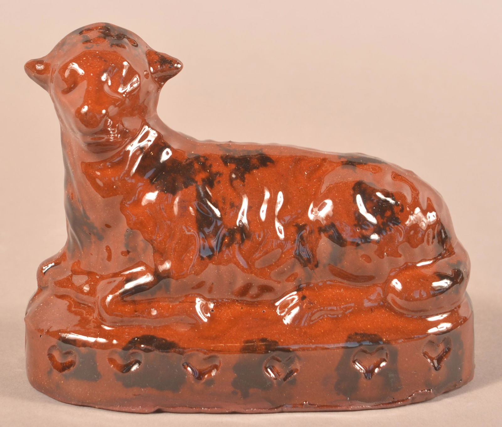 Foltz 1983 Molded Redware Reclining Sheep - Nov 29, 2022 | Conestoga ...