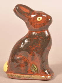 Eldreth 2003 Redware Glazed Rabbit