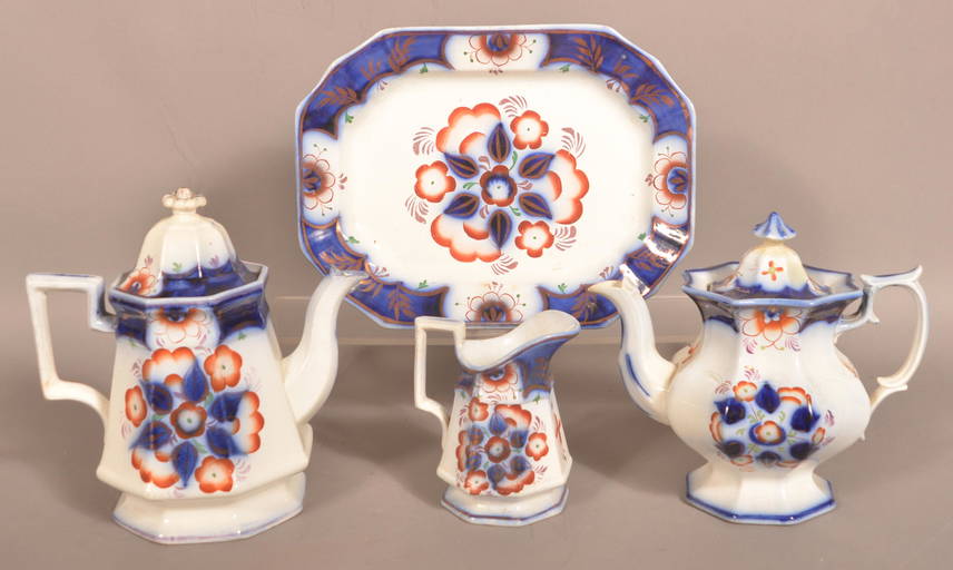 Four Pieces of Gaudy Ironstone "Pinwheel" China. (#0067) on Jan 14 ...