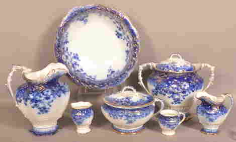 Flow Blue China "Kyber" Small Platter. - Sep 24, 2022 | Conestoga ...