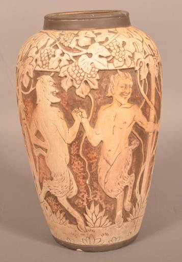 Rare Weller Burntwood Dechiwo Bacchanalia Vase. (#0150) on Jan 14, 2023 ...