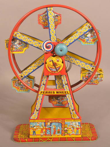 J. Chein Tin Lithograph Wind-Up Hercules Ferris Wheel. (#0244) on Jan ...