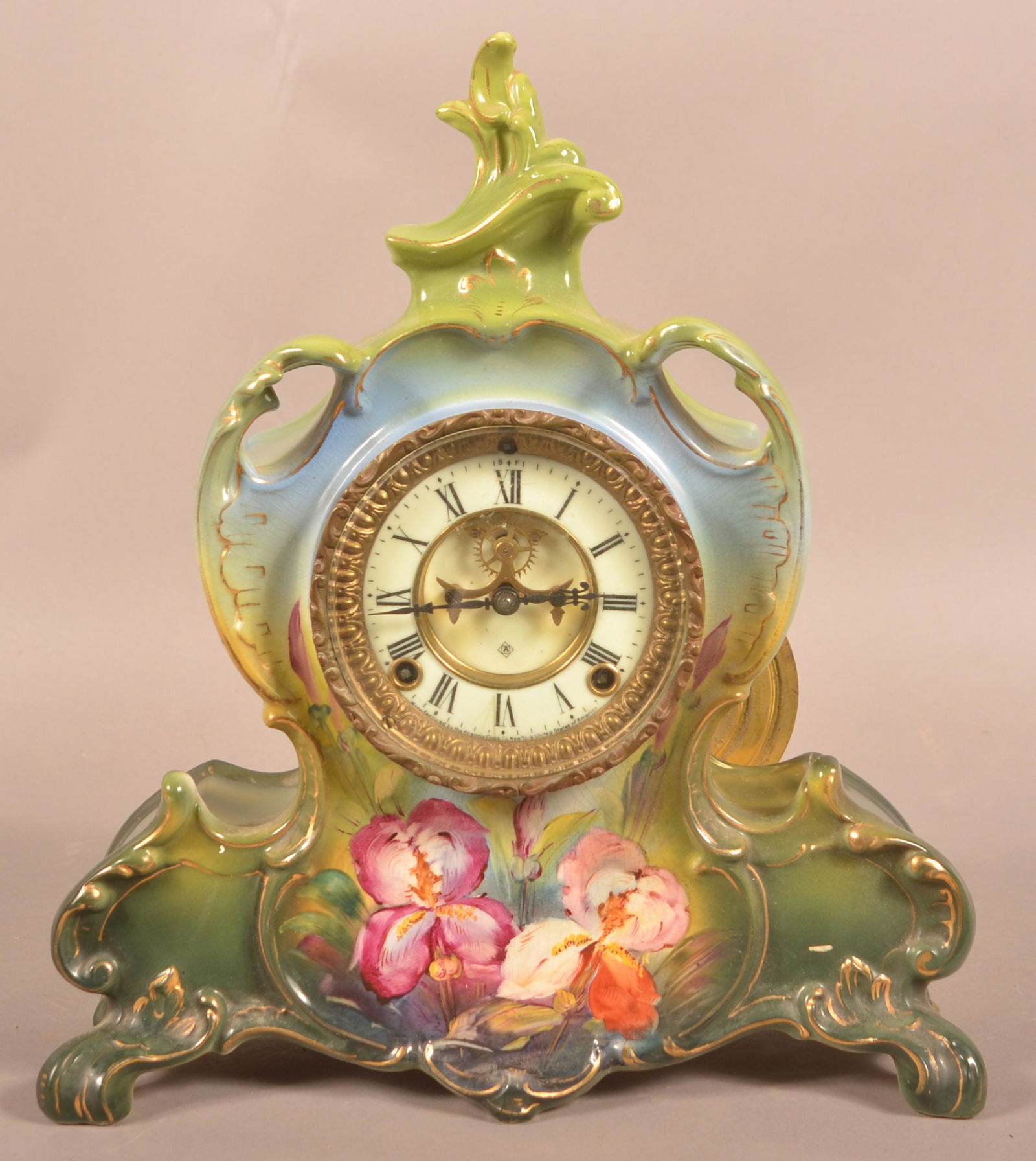 Ansonia Royal Bonn "La Vendee" China Mantle Clock. (#0345) on Jan 14 ...