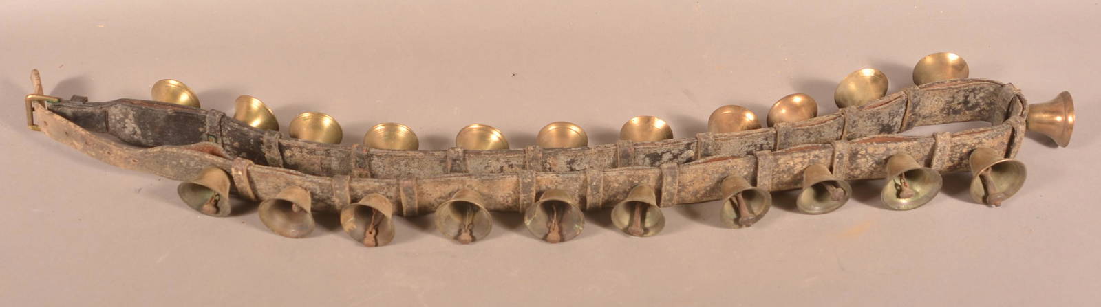 String of 22 Antique Brass Sleigh Bells. (#0366) on Jan 14, 2023 ...