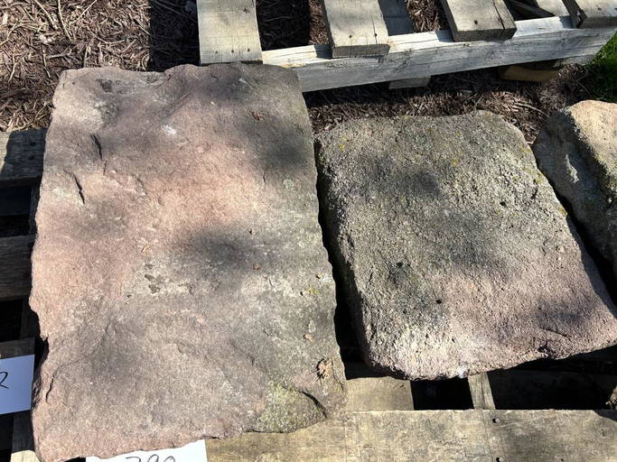 (2) Red Sandstone Pathway Stones