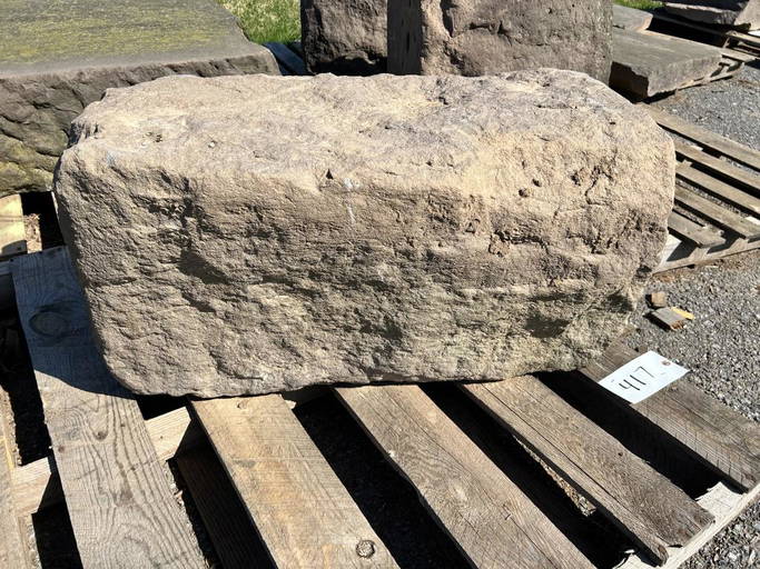 Large Red Sandstone Block