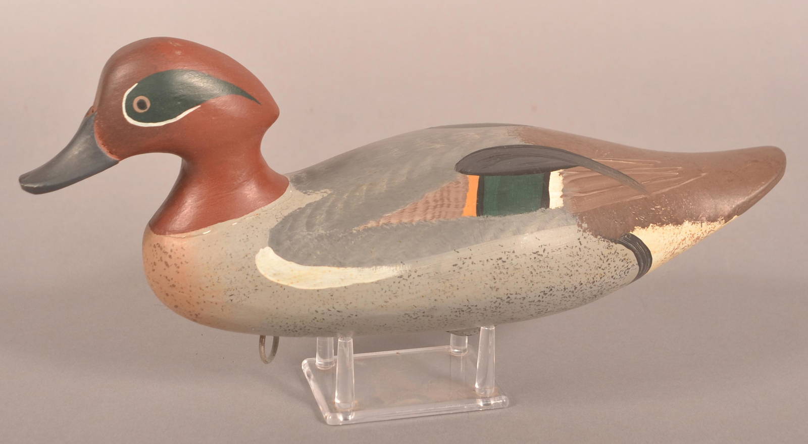 Jim Pierce 1983 Green Wing Teal Decoy. Auction