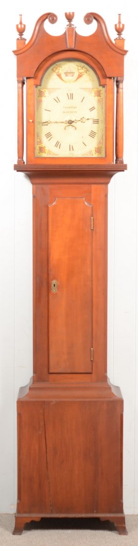 208: Jacob Eby, Manheim, PA Federal Cherry Tall Case Cl