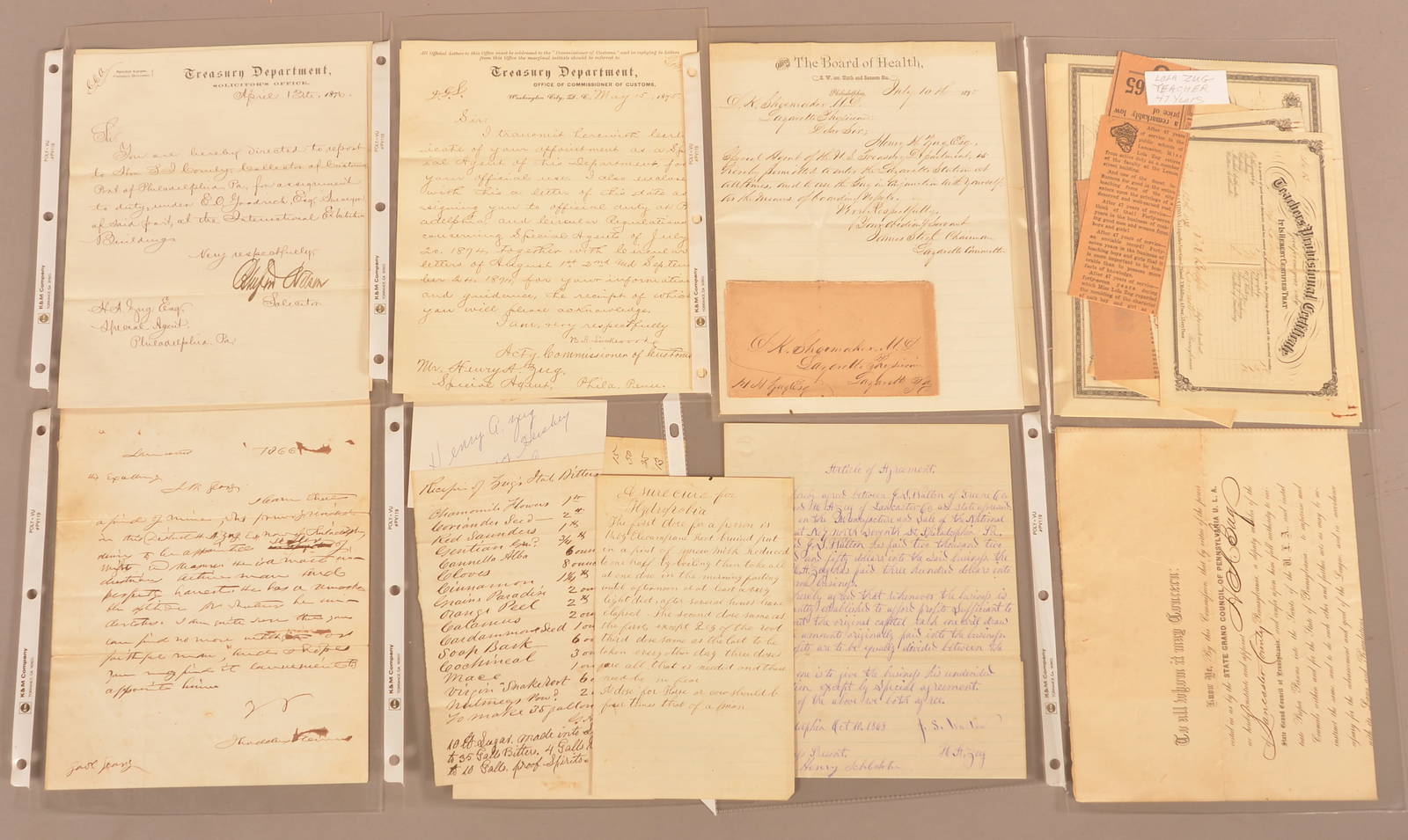 Thaddeus Stevens Autograph Letter 1866 + Auction