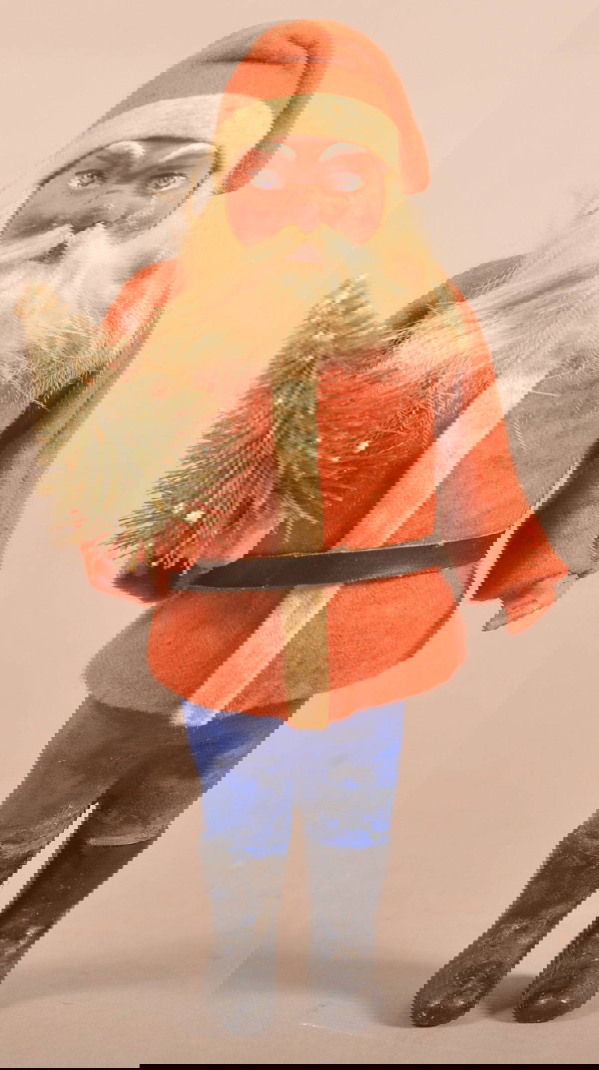 Antique Signed German Santa Candy Container. Auction