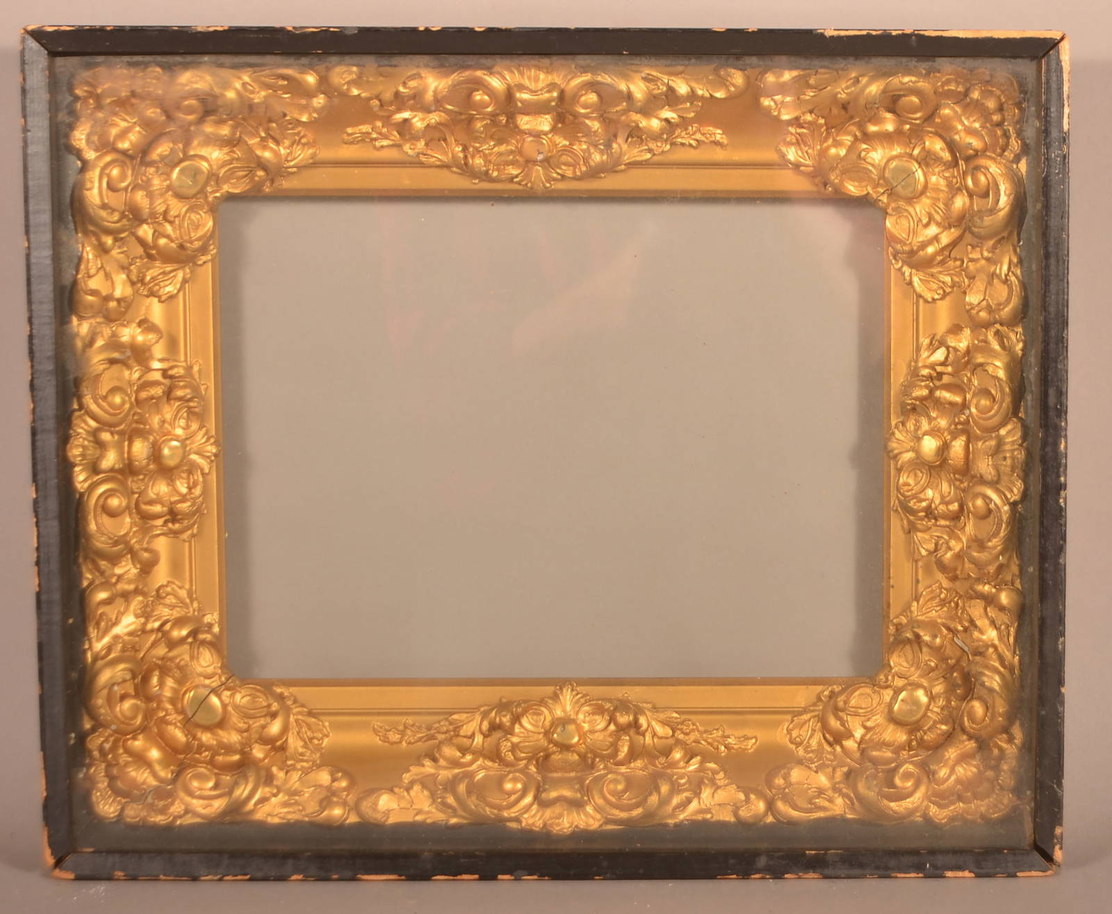 19th Century Ornate Gilt-molded Shadowbox Frame. Auction