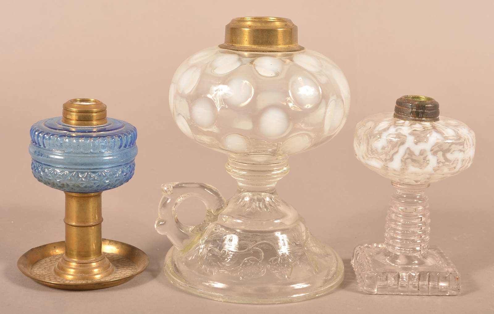 Three Victorian Fluid Lamps. Auction