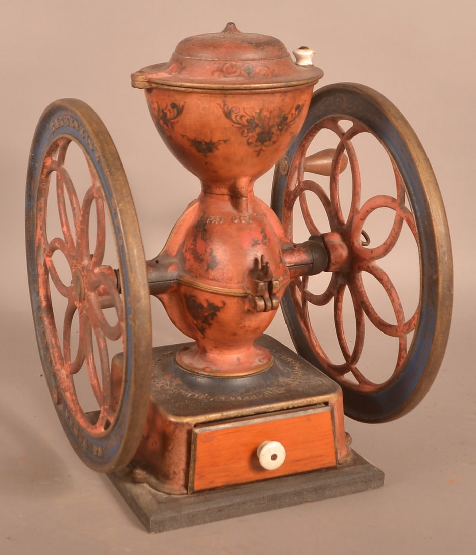 Enterprise "american" Double Wheel Coffee Mill.