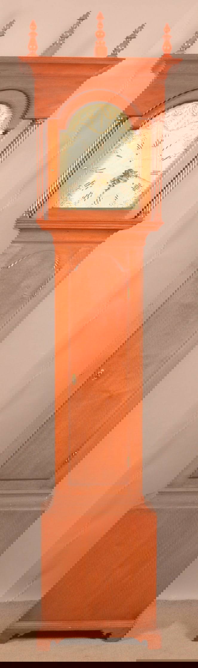 Jacob Gartner, York Town Chippendale Tall Case Clock. Auction