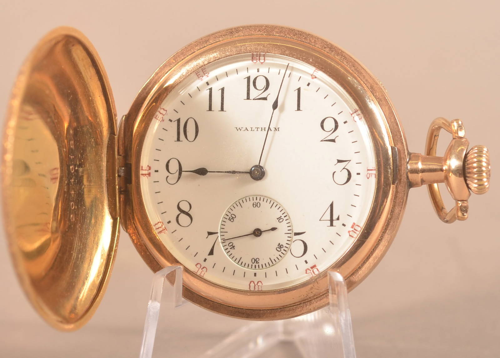 Waltham Hunting Case Pocket Watch. Auction