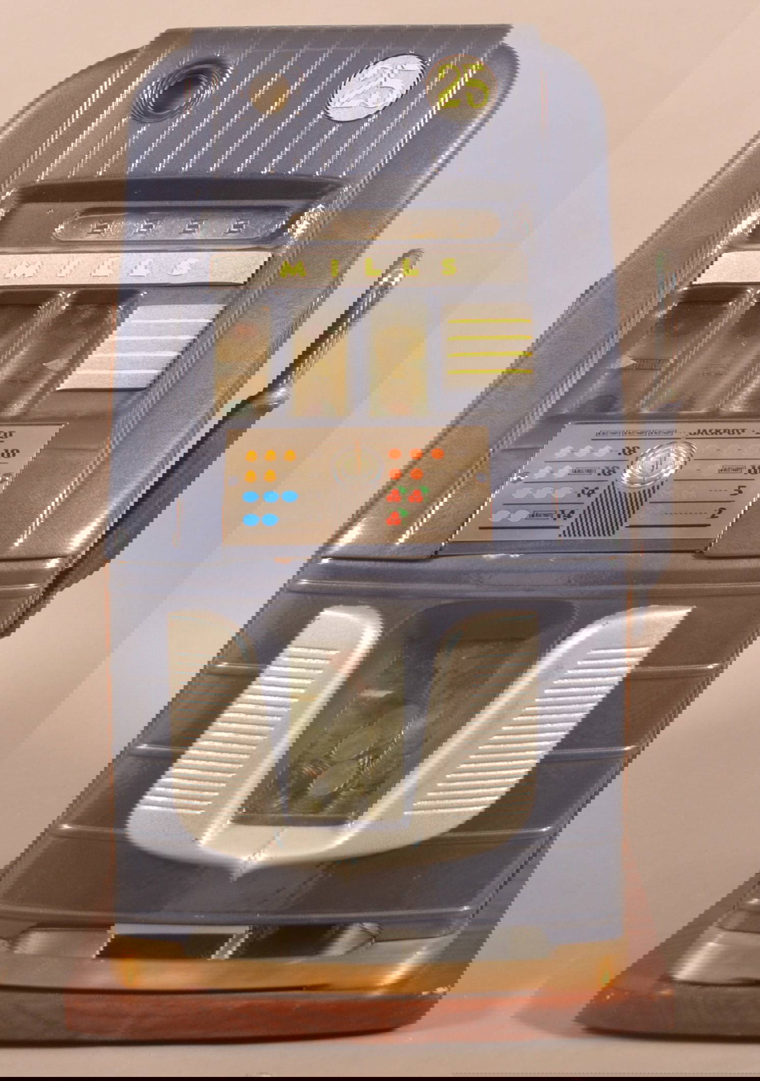 Mills 25 Cent Art Deco High-top Slot Machine. Auction