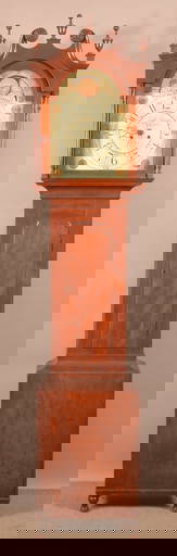 Jacob Gorgas, Lanc., Pa Sheraton Tall Case Clock.