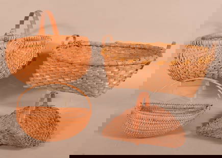 Five Splint Baskets. Auction