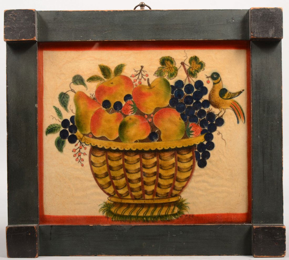 49: David Ellinger Theorem. Polychrome painting on crea