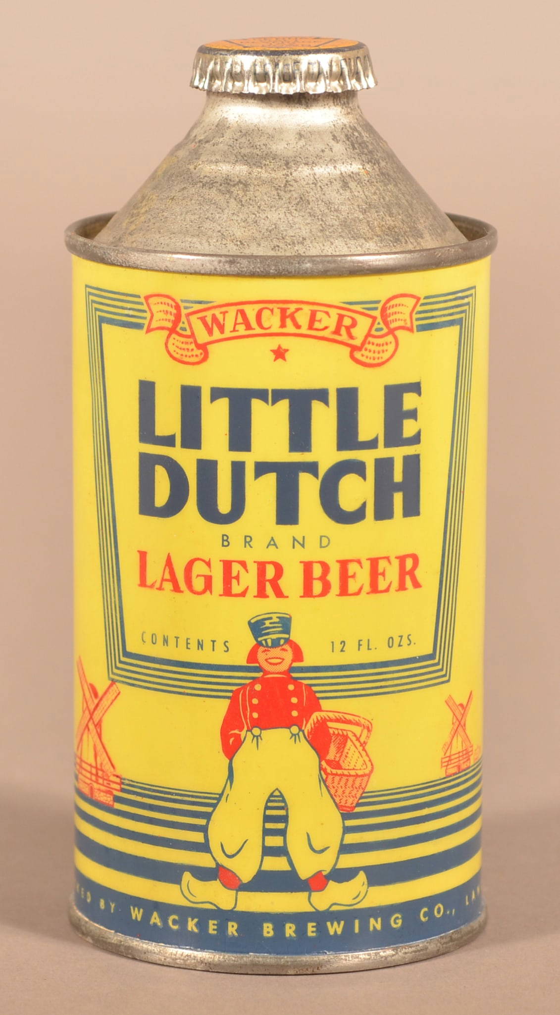 Rare Wacker Little Dutch Beer Cone-top Can. Auction