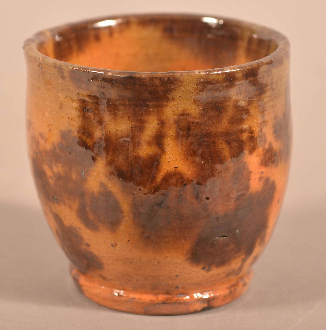 Glazed Redware Jar Attrib. To Jacob Medinger. Auction