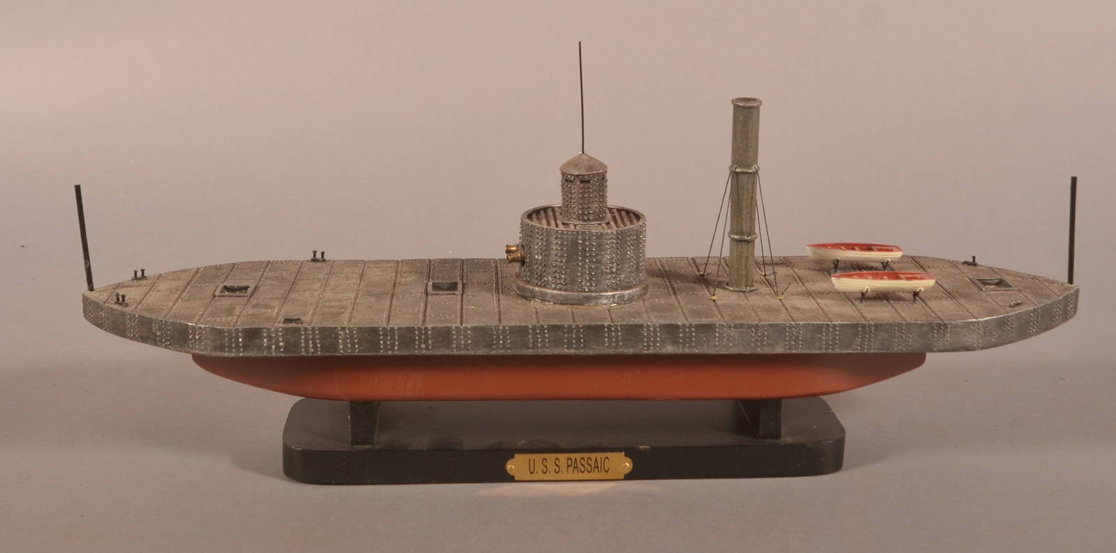 Uss Passaic Civil War Miniature Ironclad Gunboat Auction
