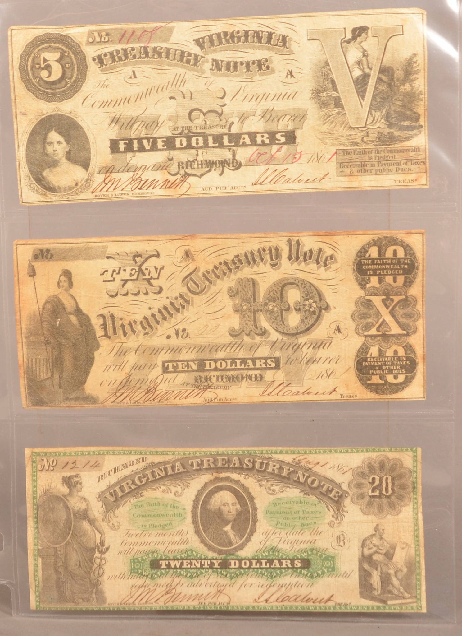 3 Virginia Treasury Notes Auction