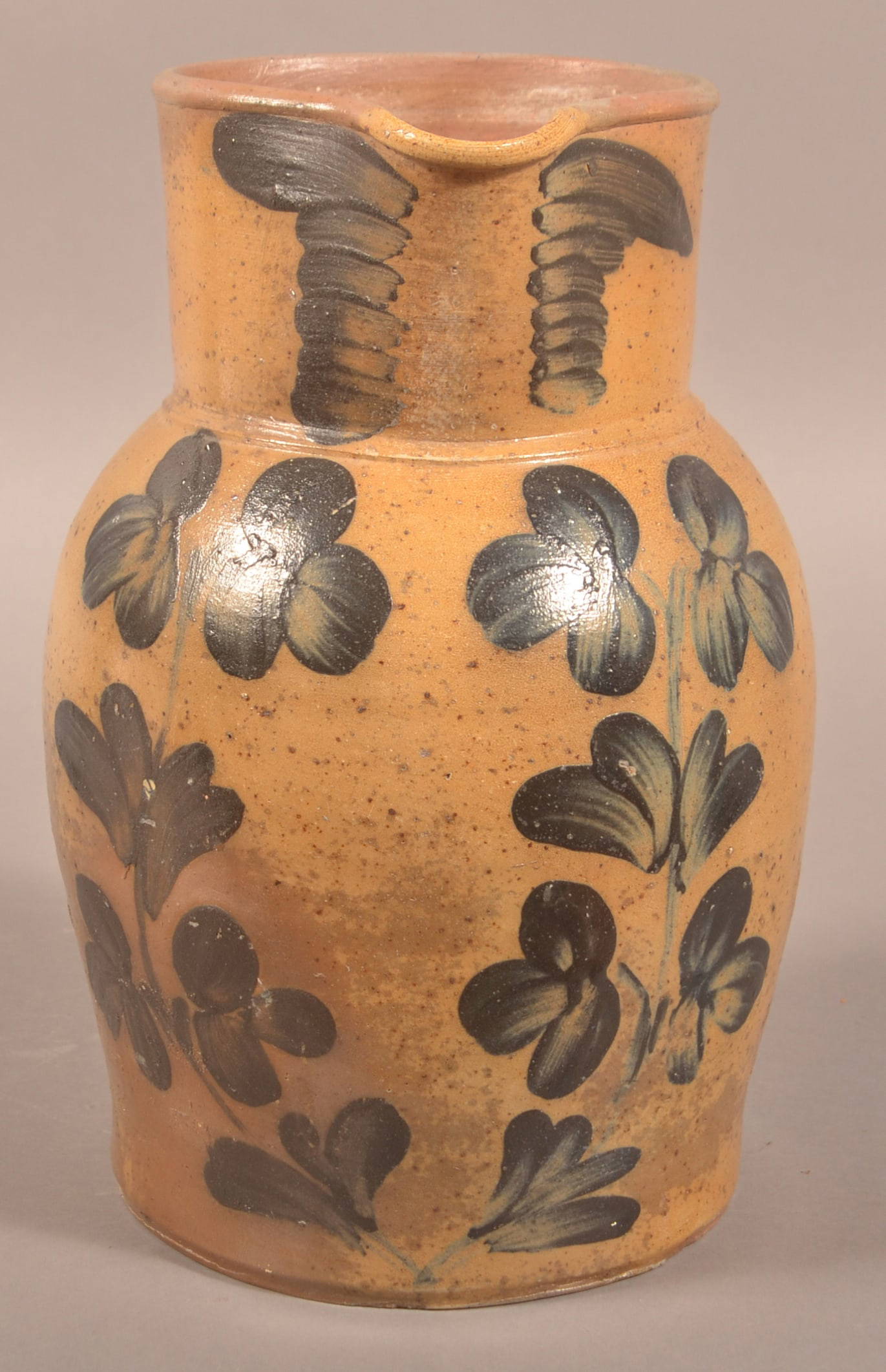 Pa Or Md 2-gal. Bulbous-form Stoneware Pitcher. Auction