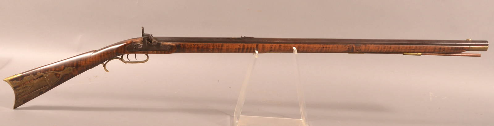 S.m. Sheller Curly Maple Perc. Full-stock Rifle. Auction