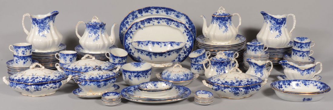 134 Piece Vermont Flow Blue China Set. Produced by Burg - Mar 09, 2013 ...