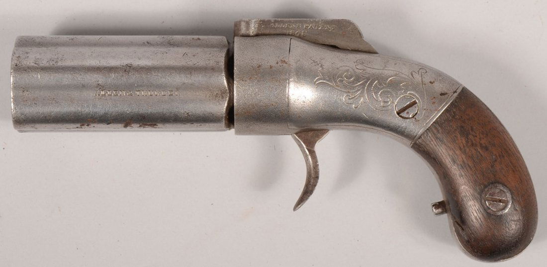 Allen's Patent 1845 Five Shot "Pepper Box" Pistol. Five