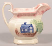 Spatterware China School House Pattern Plate. - Nov 03, 2020 ...