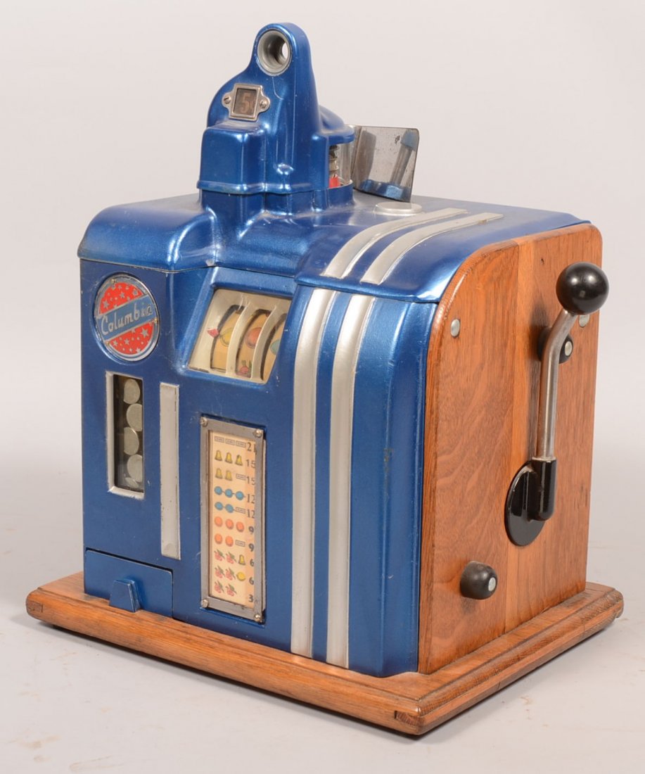 446. Columbia 5 cent Slot Machine. Art Deco style paint - Jun 01, 2013 ...