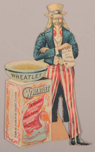 494. Wheatlet Cereal Advertising Lithograph Stand Up Di
