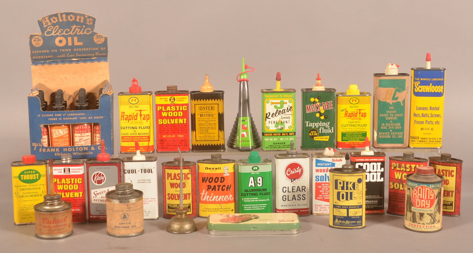 Handy Oiler Display & Group Of Handy Oilers. Auction