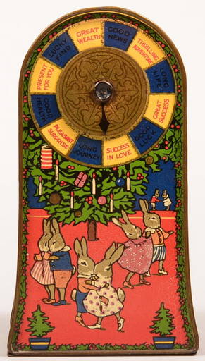 145. Jacobs Lucky Wheel Biscuit Tin/bank. Depicting