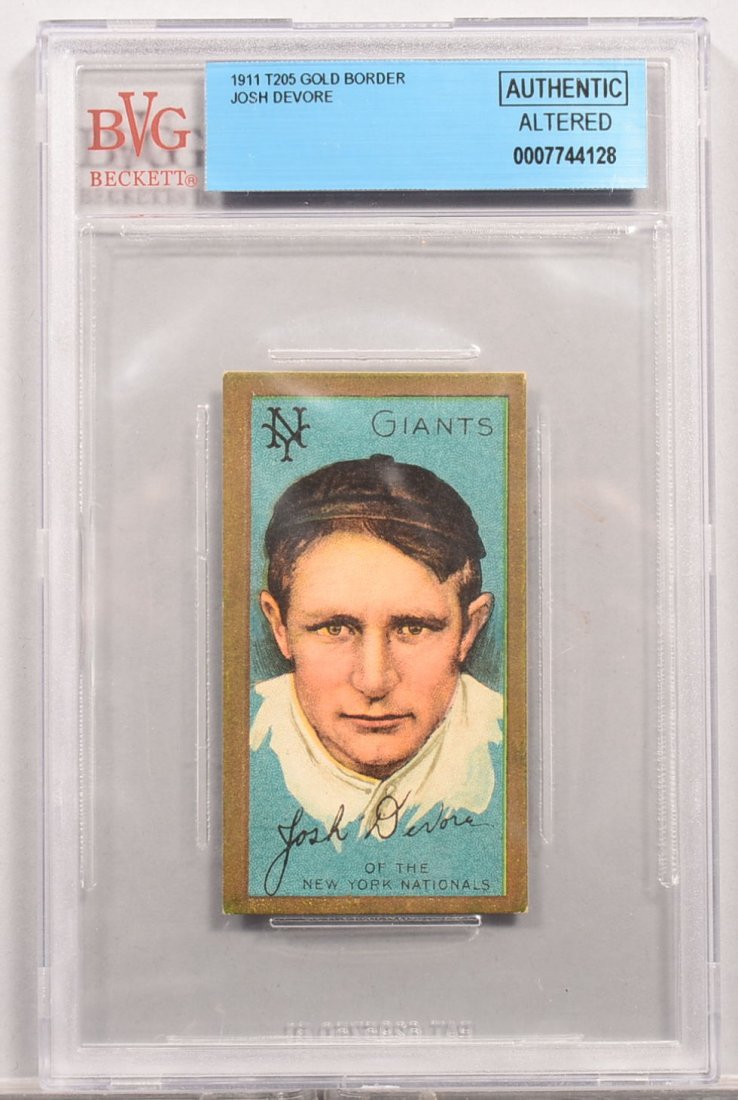 T-205 gold border card circa 1911. Josh DeVore of New - Oct 19, 2013 ...