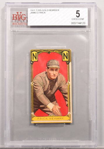 T 205 Gold Border Card Circa 1911. James Frick Of