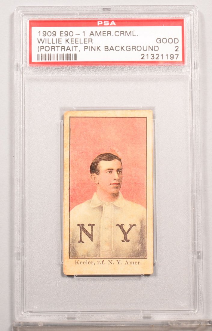E 90 1 American Caramels Card Circa 1909. Willie Keeler
