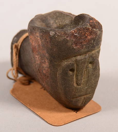 A Very Good Indian Stone Pipe Bowl From North Carolina