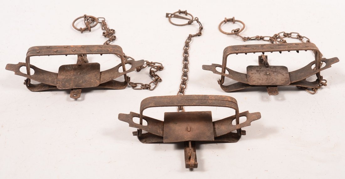 Lot of (3) vintage Blake & Lamb No. 4 Jump traps with - Jan 17, 2014 ...