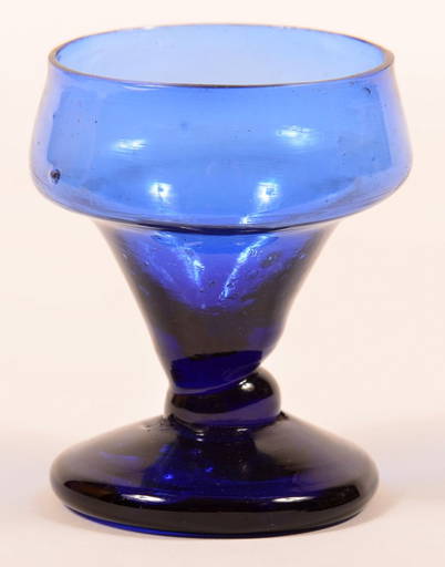 Steigel Type Cobalt Blue Flint Glass Footed Master