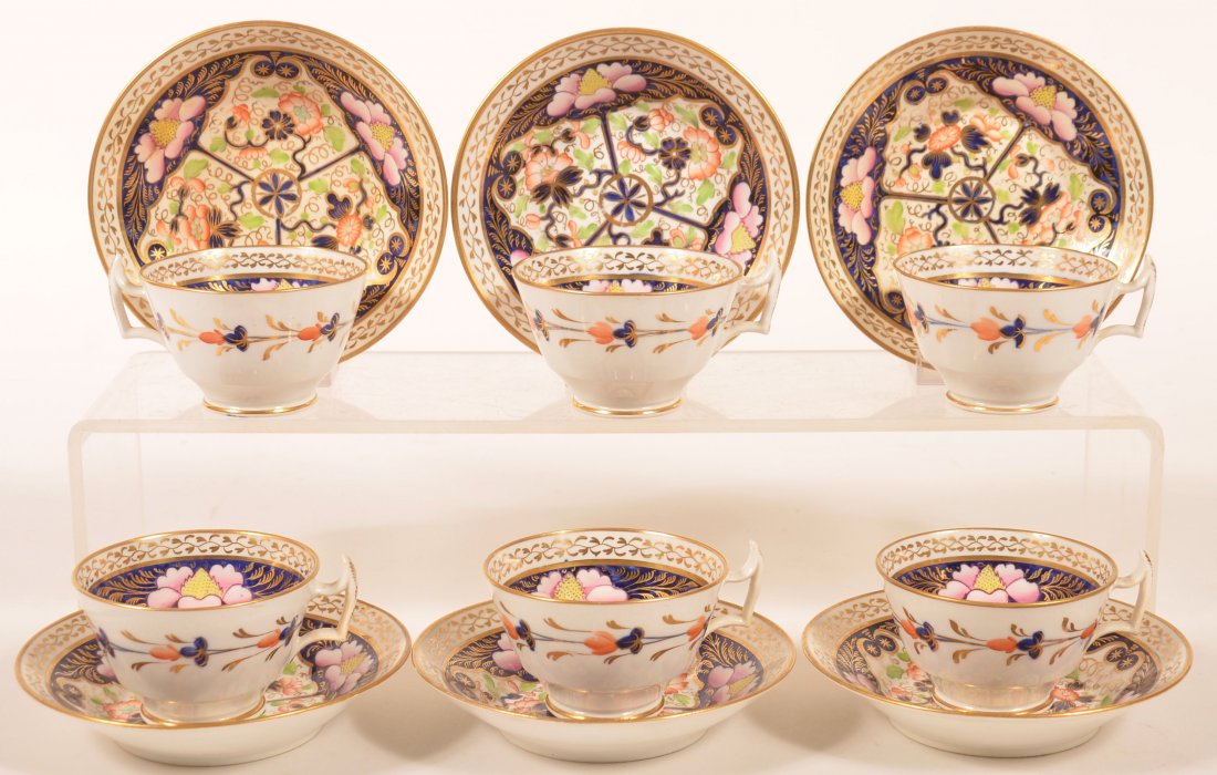 Set Of Six Early 19th Century English Imari Pattern