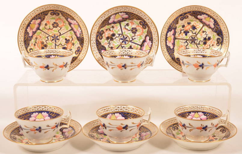 Set Of Six Early 19th Century English Imari Pattern